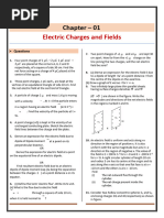 Electric Charges & Fields Worksheet | PDF | Sphere | Electric Field