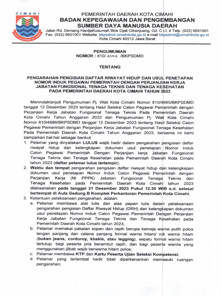 15-12-23umum_DRH_UsulNIP3K_Teknis_Tenkes (1) | PDF