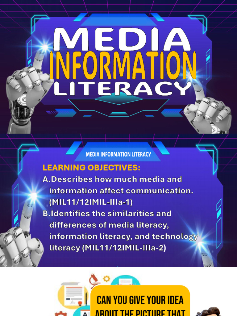 LESSON 1 - Media and Information Literacy and It's Importance | PDF ...