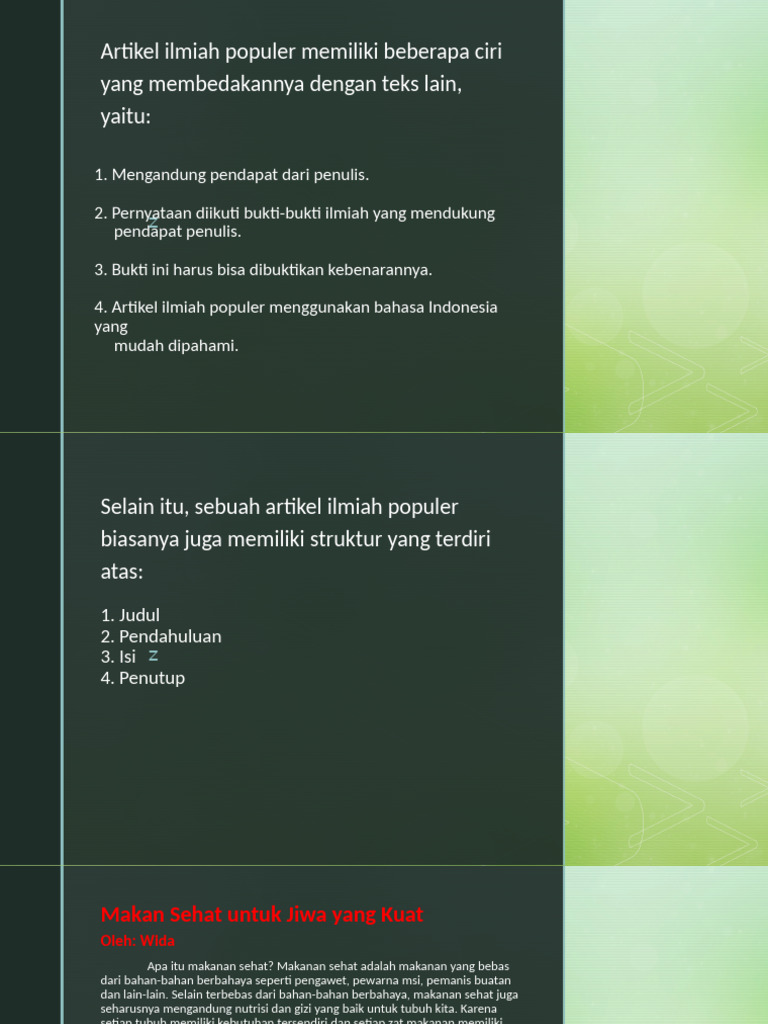 Contoh Artikel Ilmiah Populer Kelas 8 | PDF