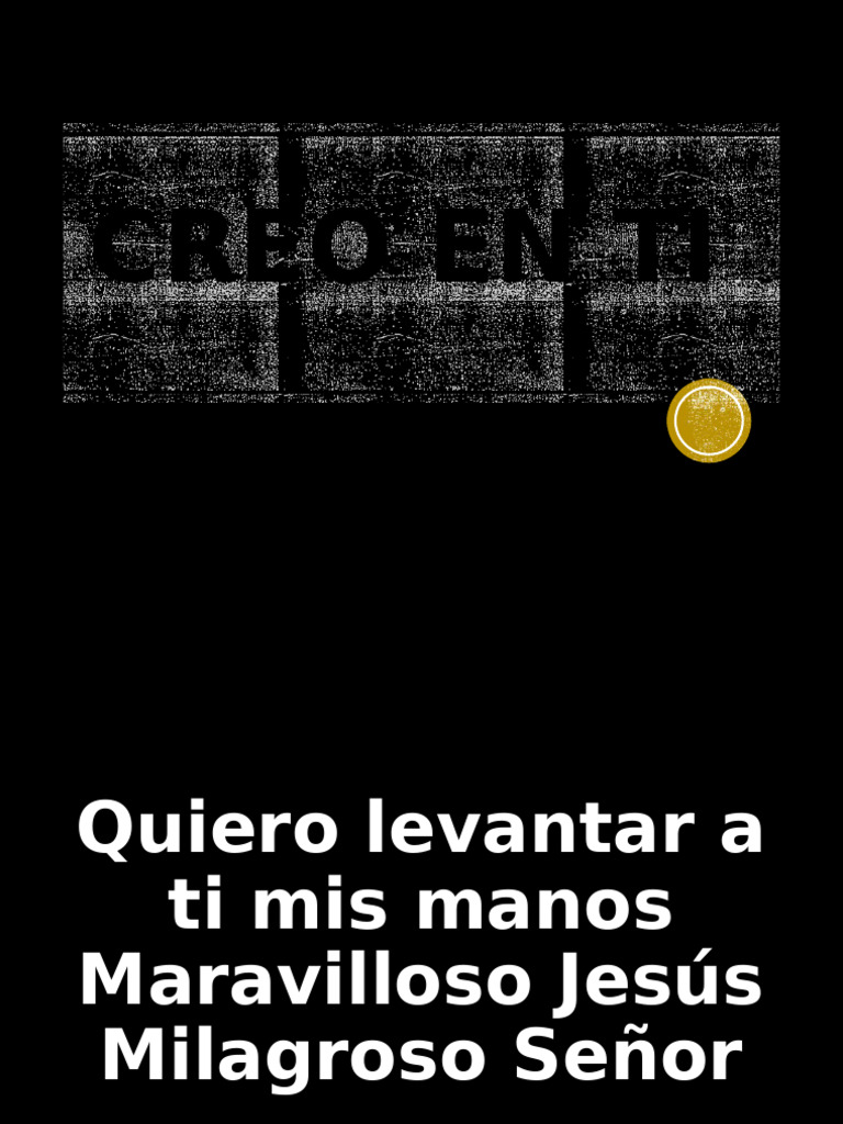 Creo en Ti | PDF