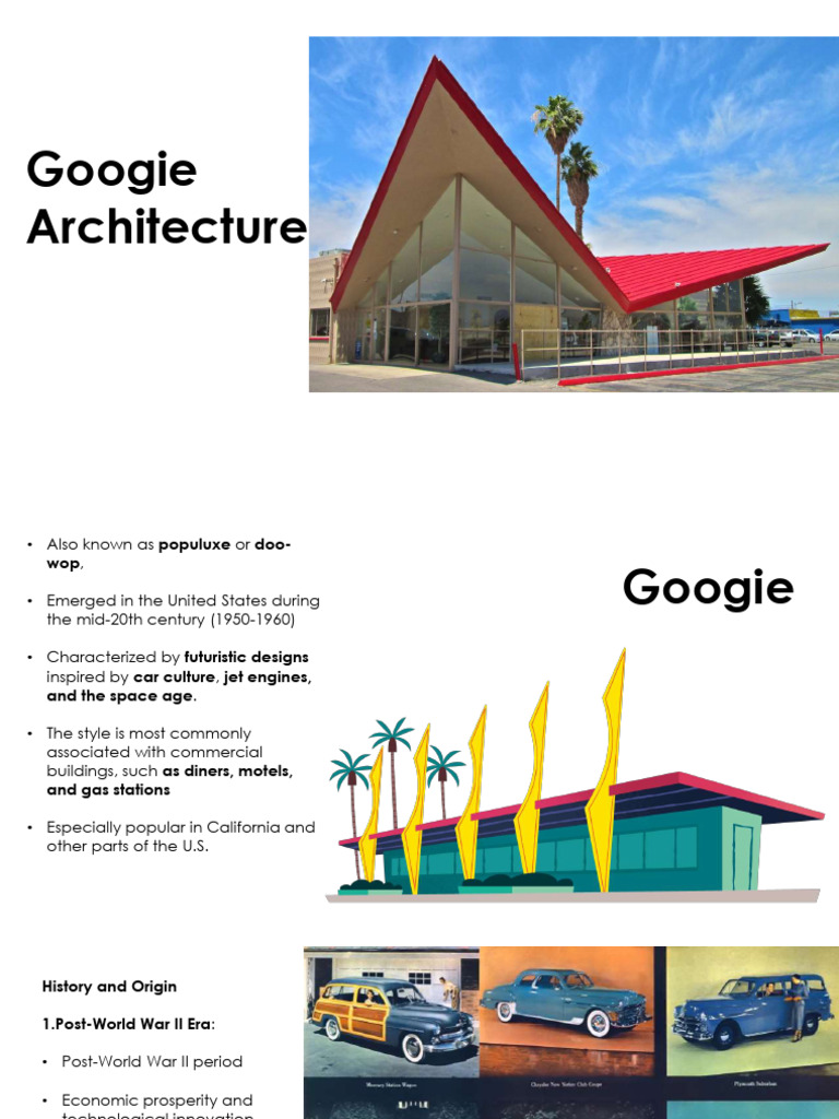 Googie Architecture: Mid-Century Futurism | PDF | Style | Architectural ...