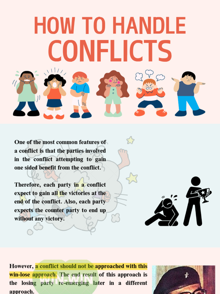 How To Handle Conflicts | PDF | Conflict Resolution | Social Psychology