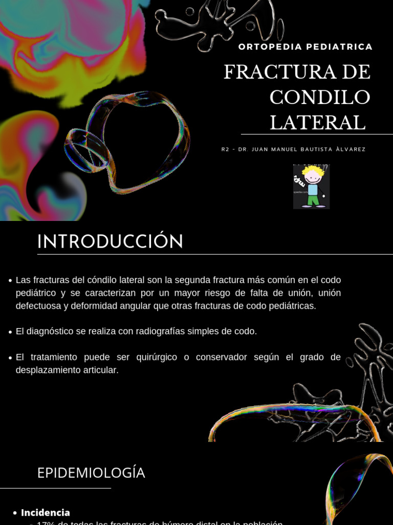 Fractura de Condilo Lateral | PDF | Codo | Sistema musculoesquelético