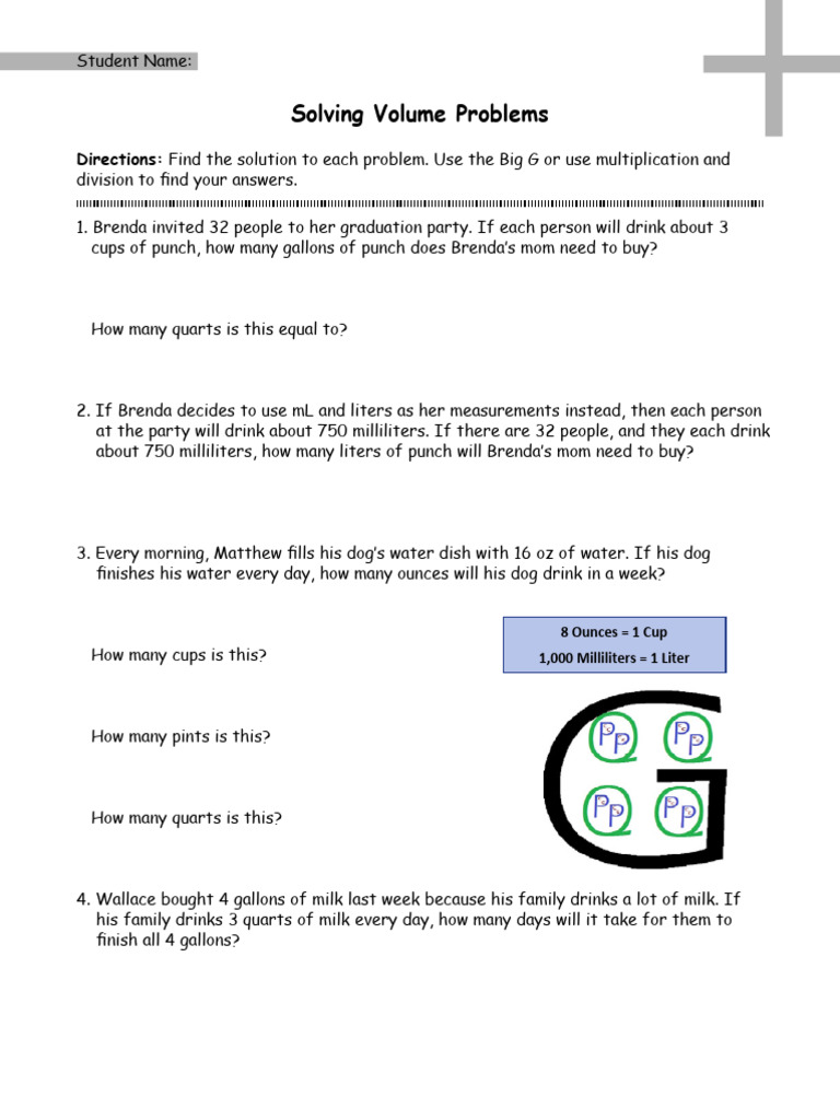 Solving Volume Problems | PDF