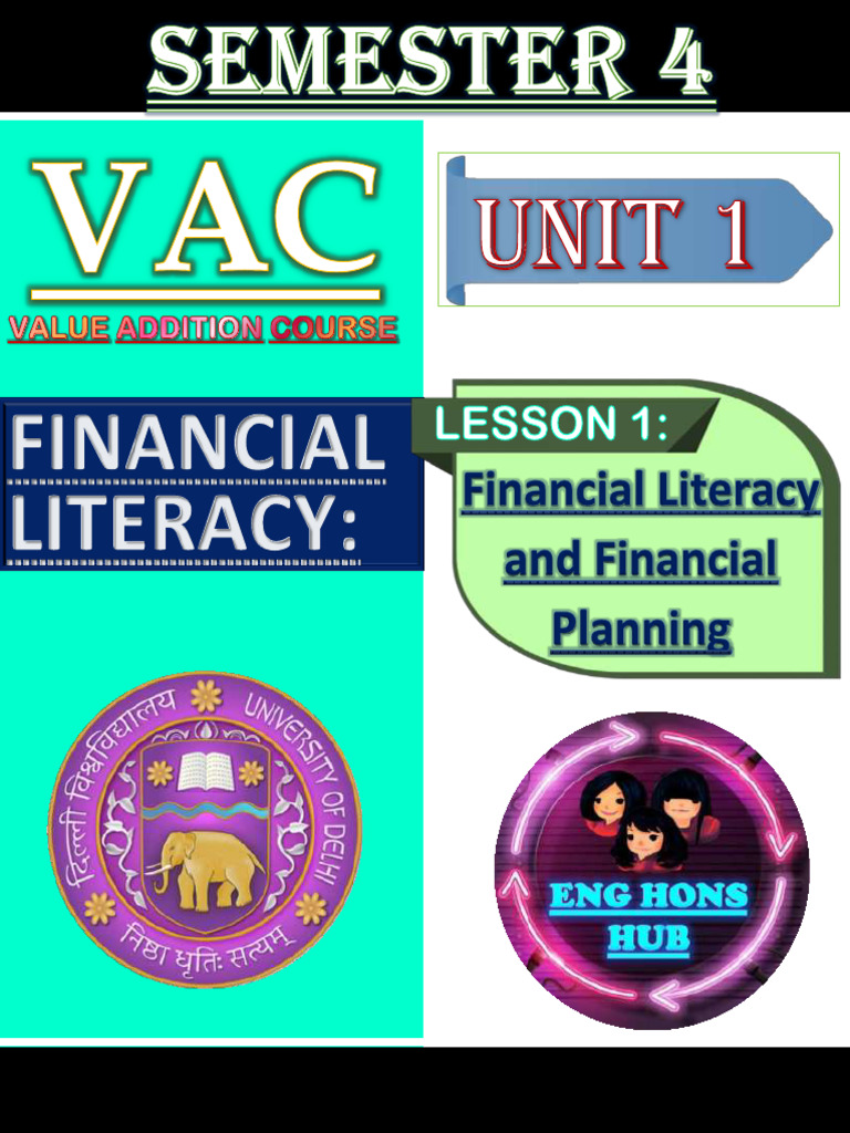 FINANCIAL LITERACY UNIT 1 LESSON 1 (1) | PDF | Interest | Present Value