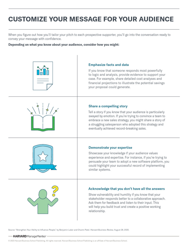Customize Your Message For Your Audience | PDF | Sales | Social Psychology