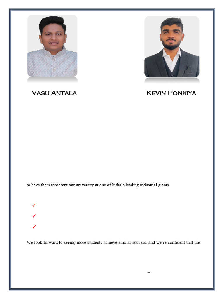 LJ University Students Shine | PDF