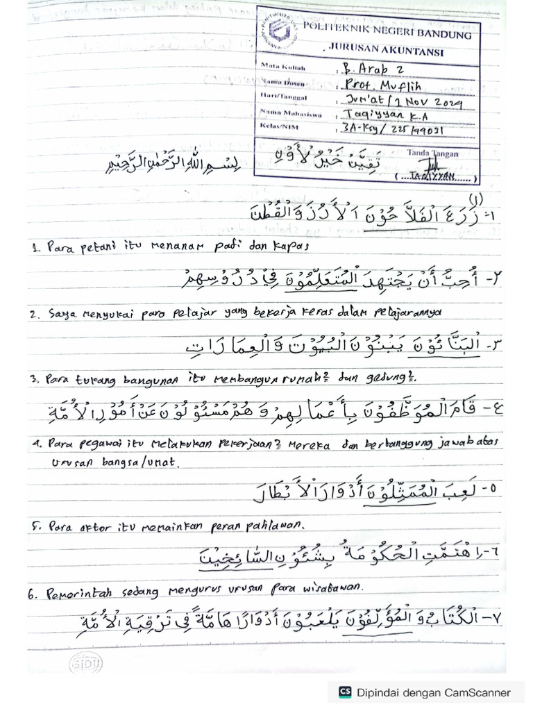 Latihan Bab27 Taqiyyan Khoerul 225144031 | PDF