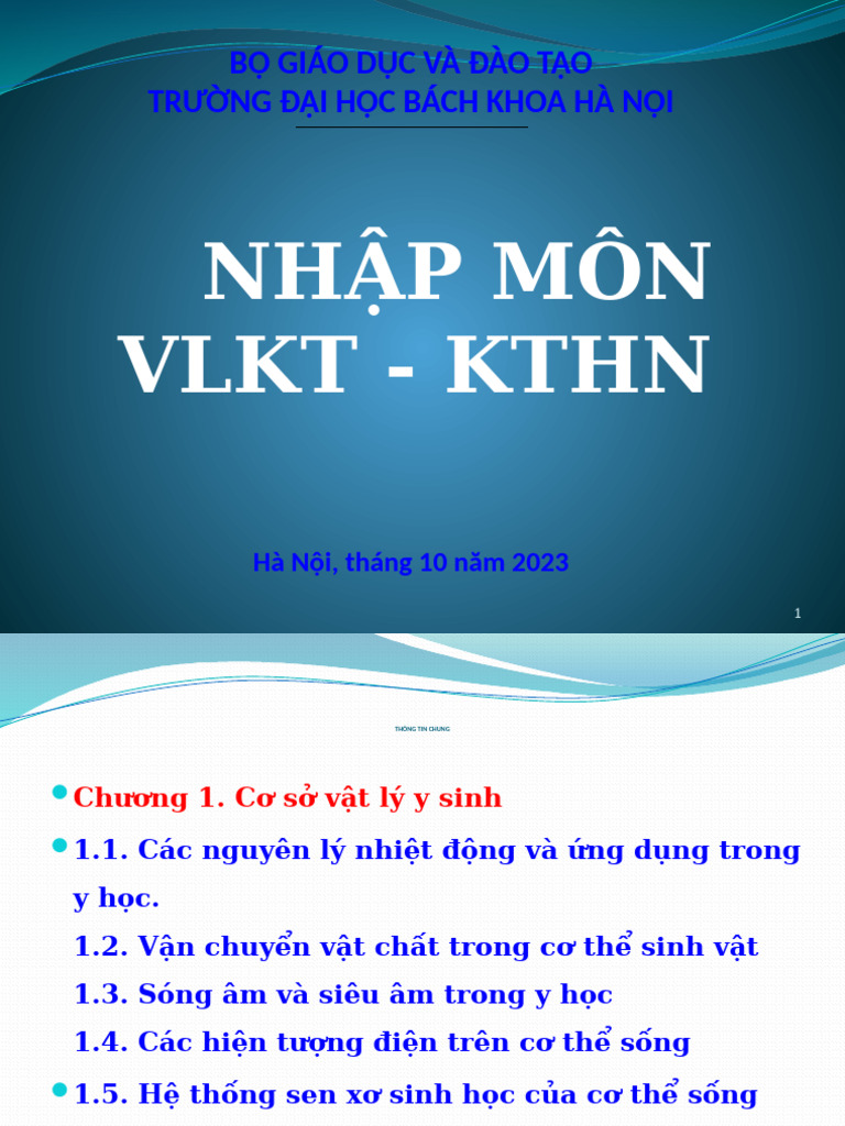 Vat Lý y Khoa Nhap Mon | PDF
