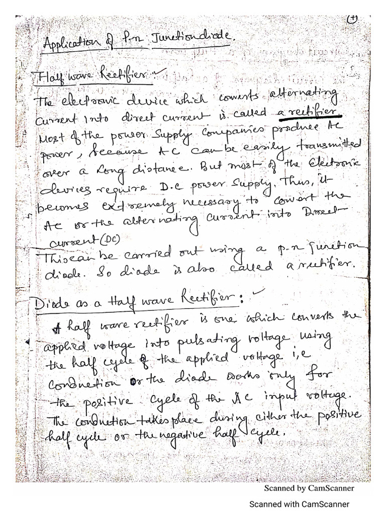 PN junction rectifier | PDF