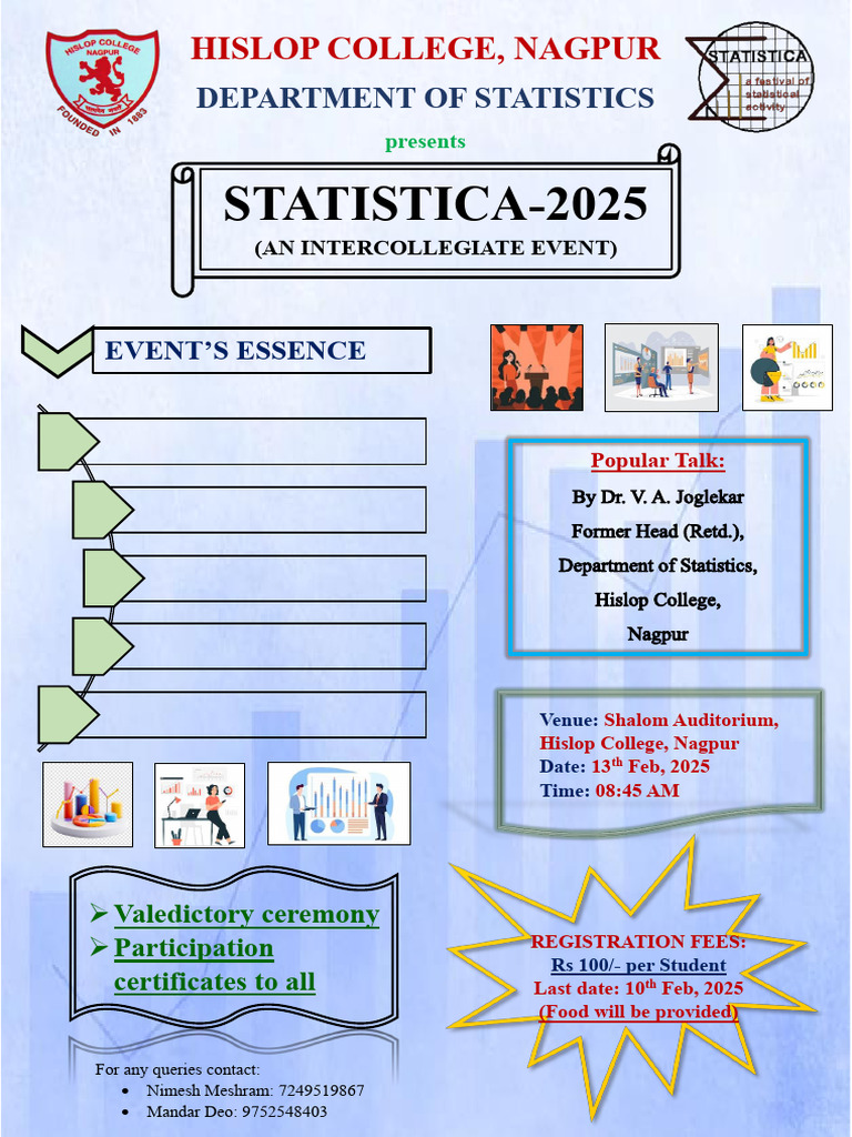 Statistica 2025 Flyer Cum PDF | PDF