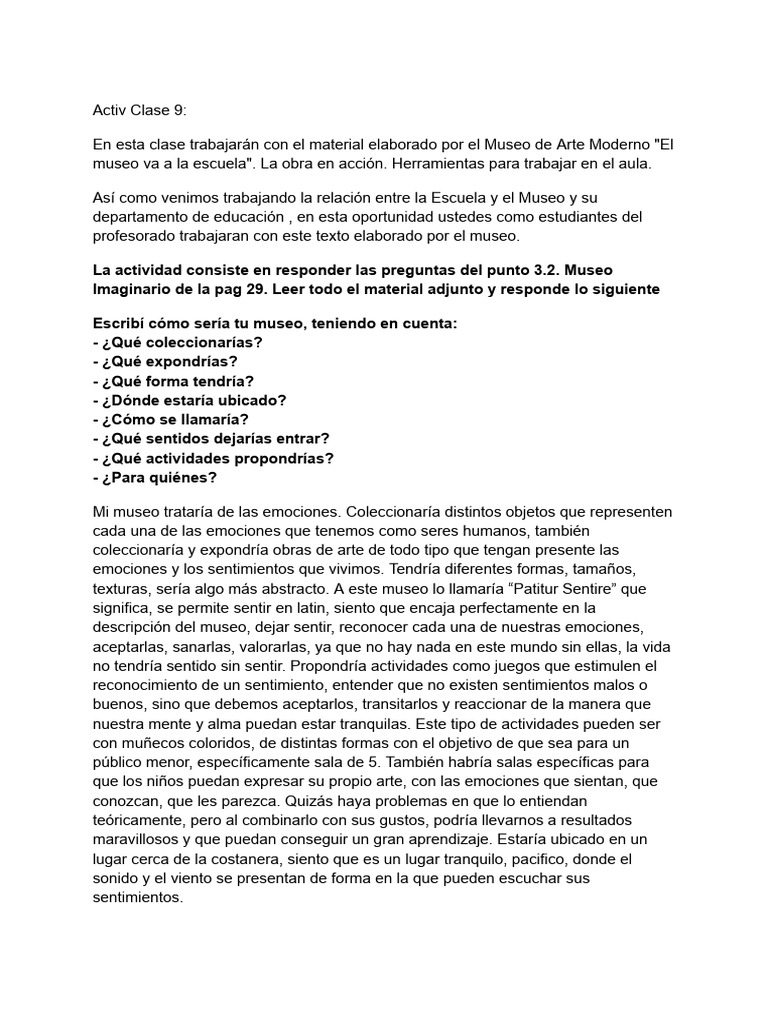 Museo de Emociones: Patitur Sentire | PDF