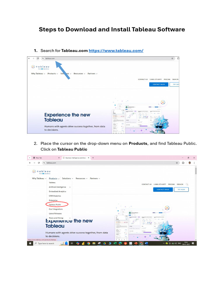 Steps_to_Download_and_Install_Tableau_Software[1] | PDF