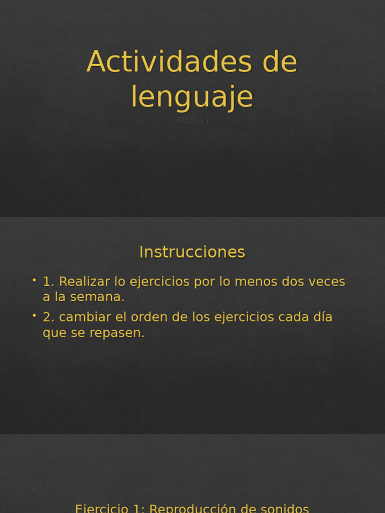 Actividades de Lenguaje | PDF