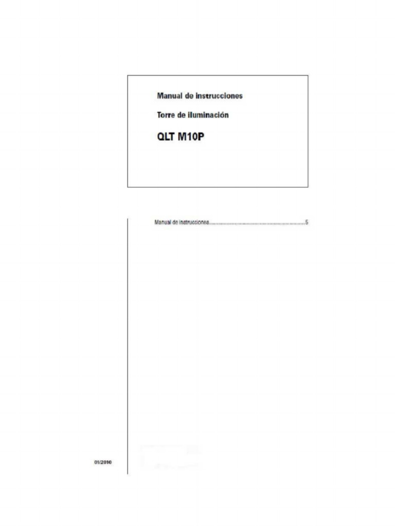 Manual Torre Atlas QLT m10 | PDF