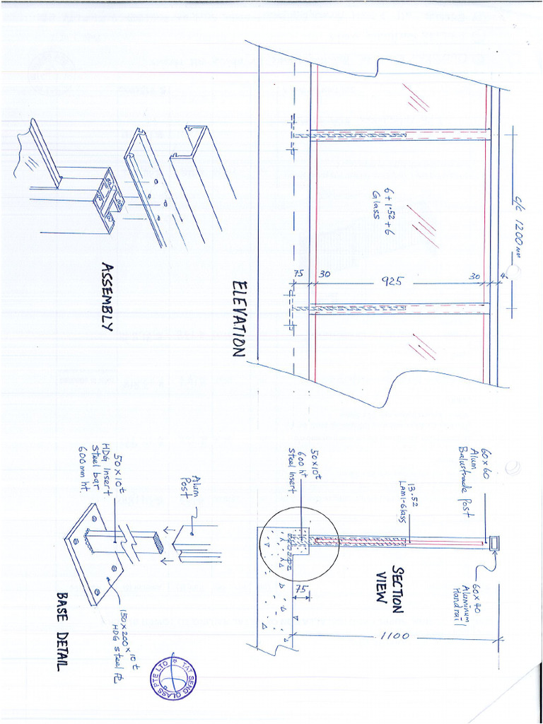 Glass Railing-Dwg | PDF