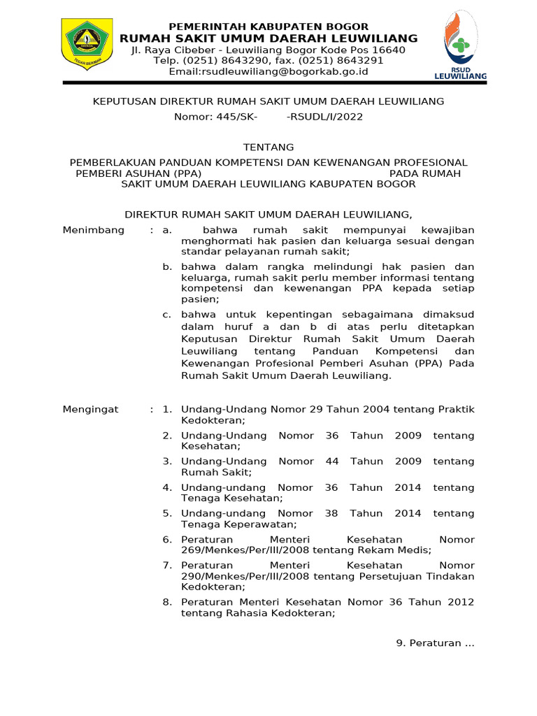 Panduan Kompetensi dan Kewenangan PPA | PDF