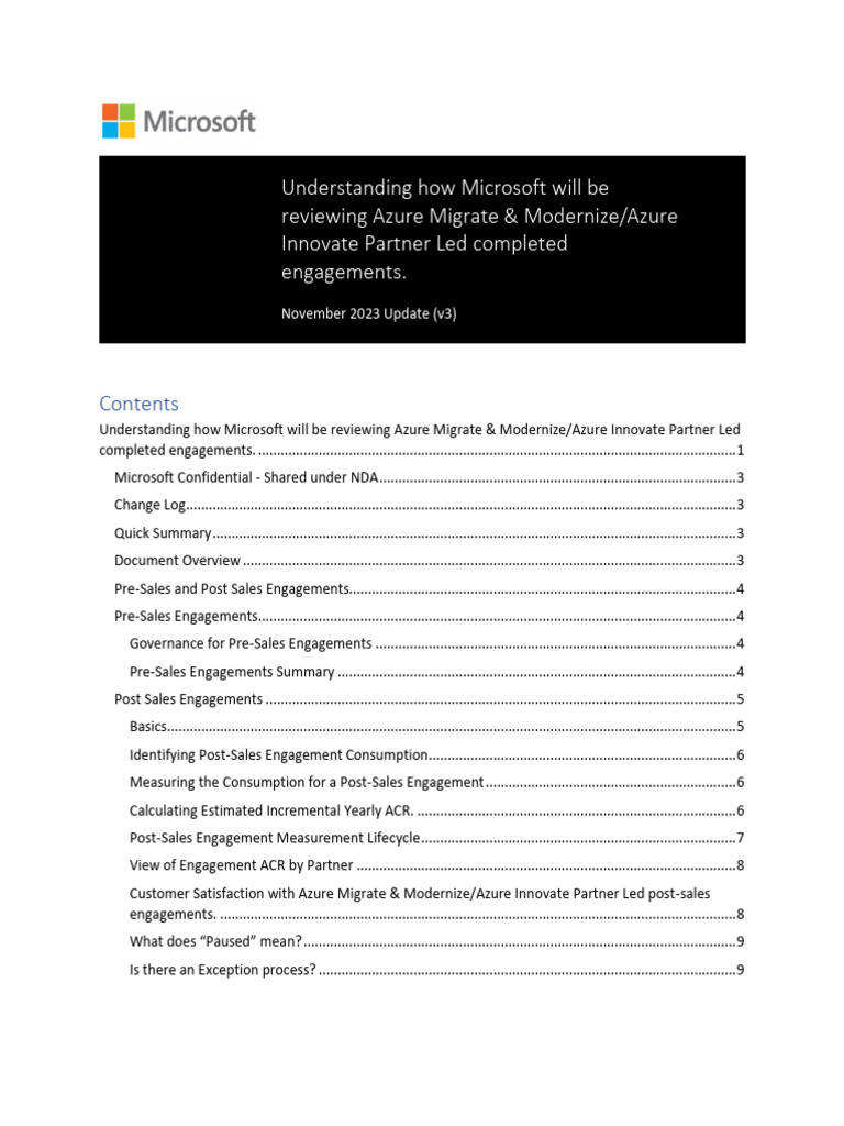 Azure Innovate Engagement Review Process | PDF | Microsoft Azure | Non ...