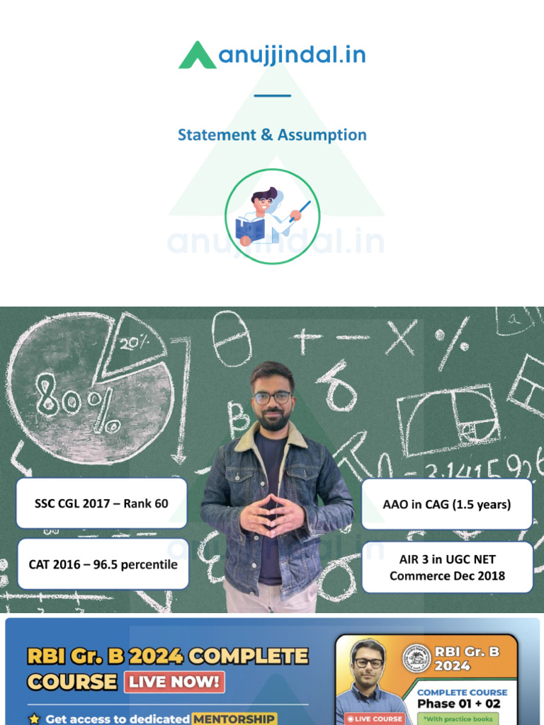 Statement Assumption Lyst7702 | PDF