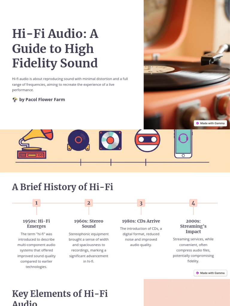 Hi Fi Audio A Guide To High Fidelity Sound | PDF | Sound Recording And ...