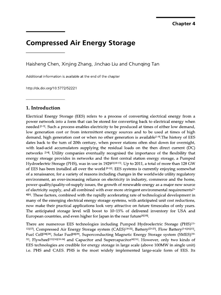 Compressed Air Energy Storage01 | PDF