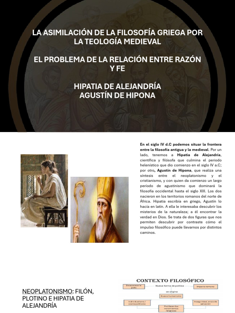 Filosofía Medieval: Razón y Fe | PDF | Agustín De Hipopótamo ...