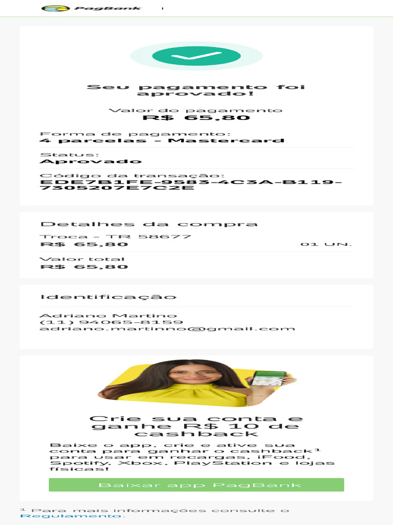 Comprovante Pagbank | PDF