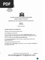 2023 UACE Subsidiary ICT Paper 2 | PDF