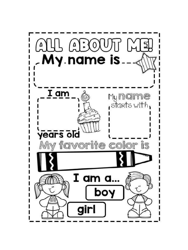 All About Me 1st Grade | PDF