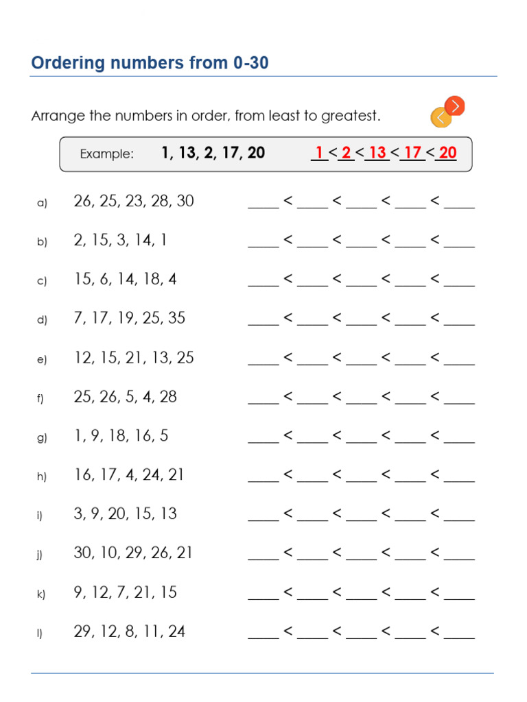 2 grade-1-order-numbers-up-to-30-e | PDF