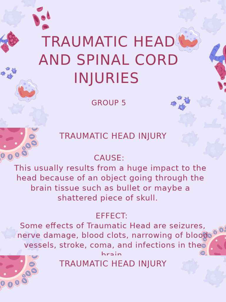 traumatic-injuries | PDF | Traumatic Brain Injury | Spinal Cord Injury