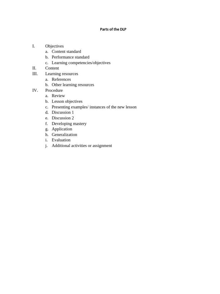 DLP Structure and Learning Procedures | PDF