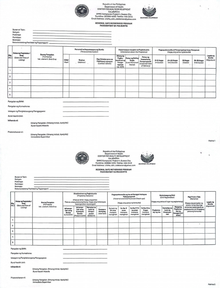 Pegnancy Tracking & Post Partum | PDF