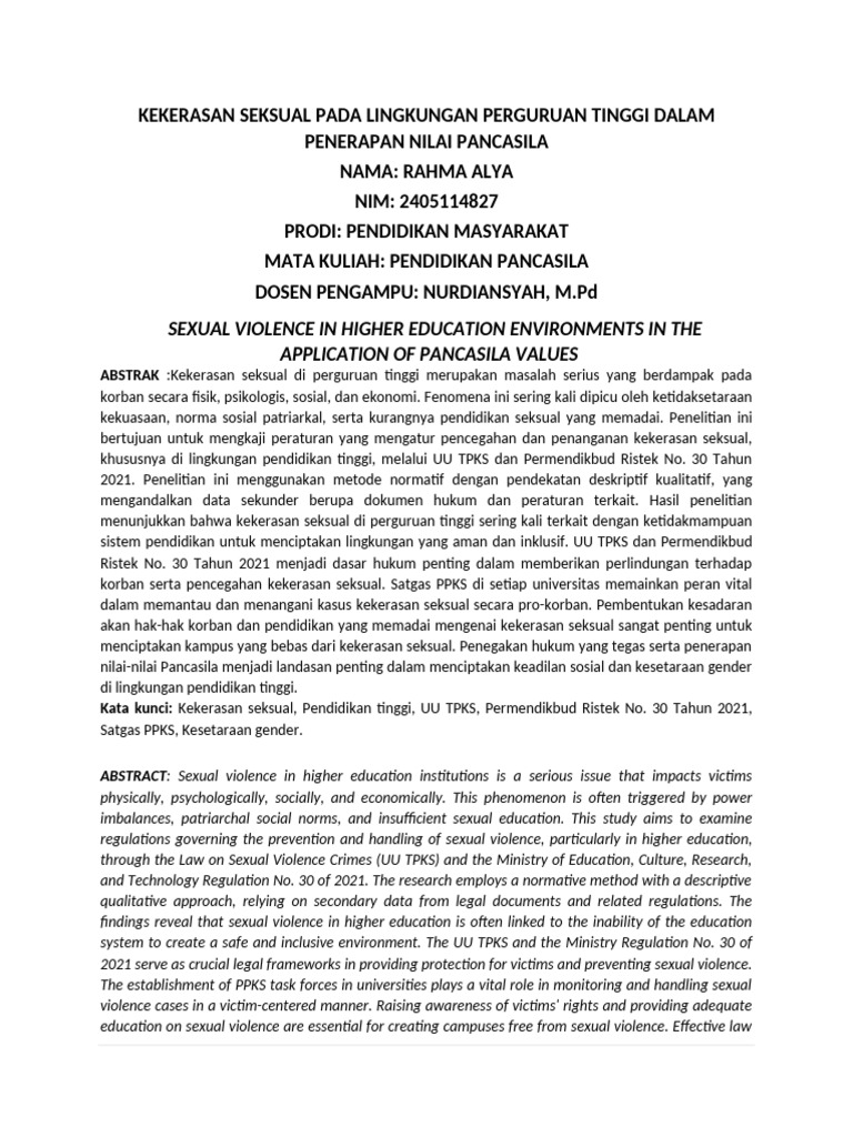 Kekerasan Seksual | PDF