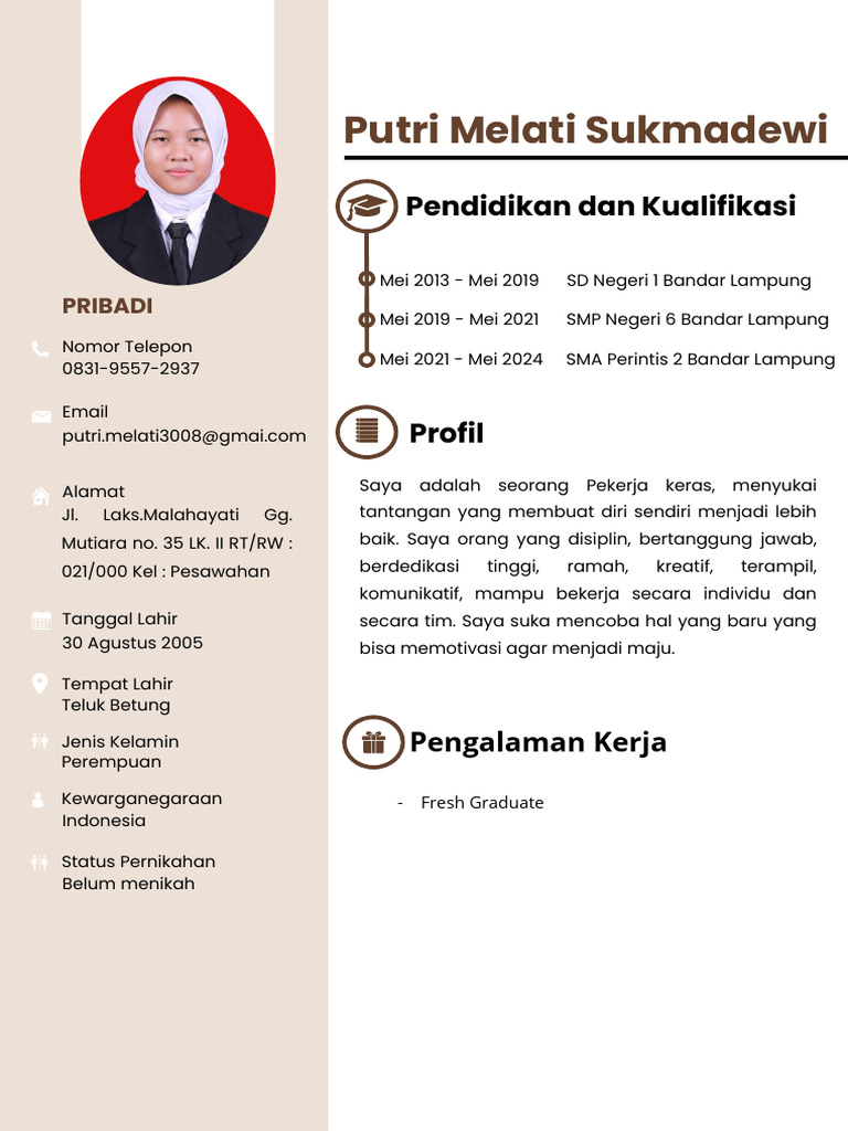 CV Putri | PDF