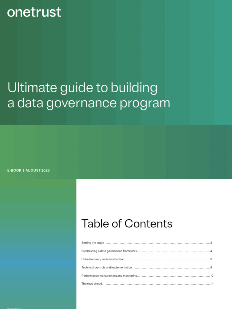 Ultimate Guide To Building A Data Governance Program Pdf Governance