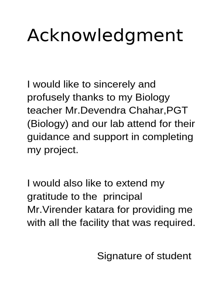 Acknowledgment | PDF