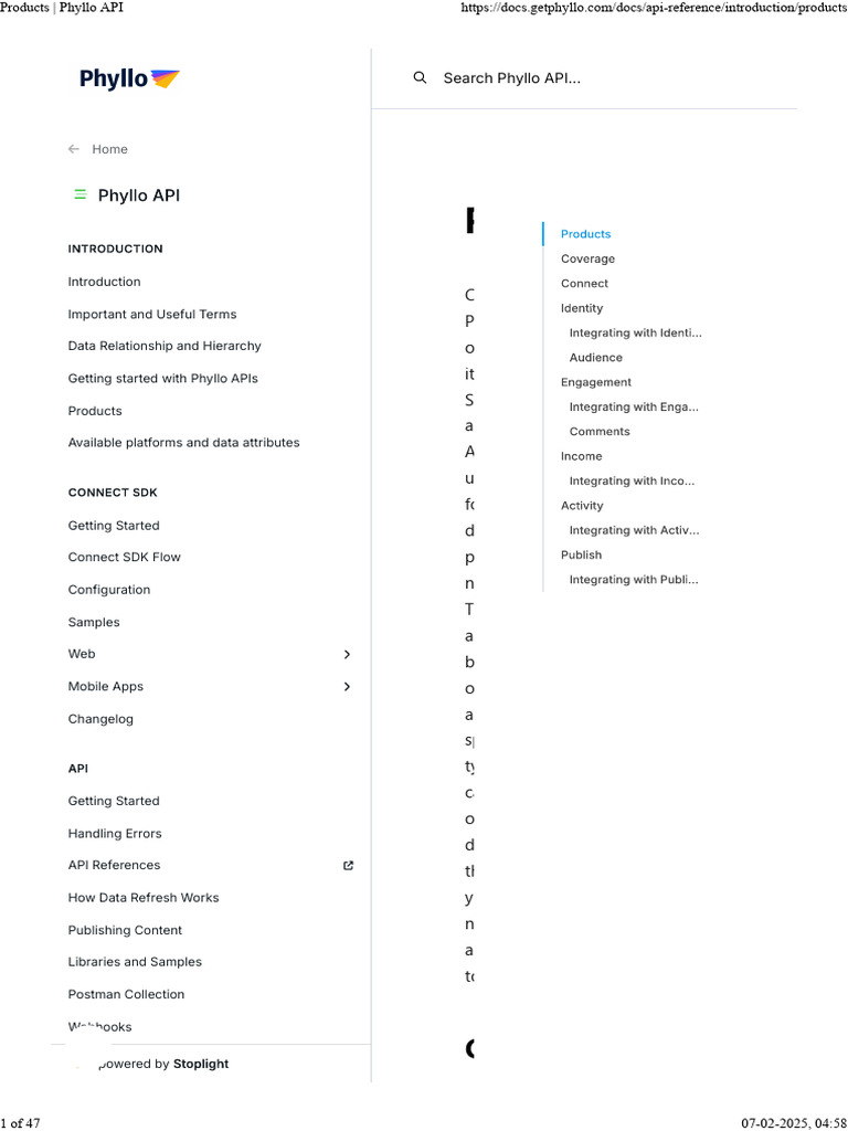 Phyllo API Webhook Events Guide | PDF | Software Development Kit | Internet