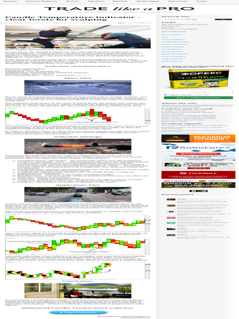 Indicator Candle Temperature English | PDF | Foreign Exchange Market ...