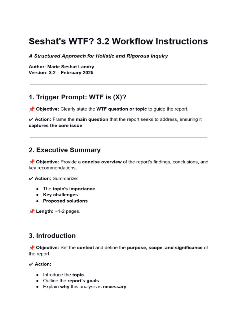 Seshat's WTF_ 3.2 Workflow Instructions | PDF | Risk | Artificial Intelligence
