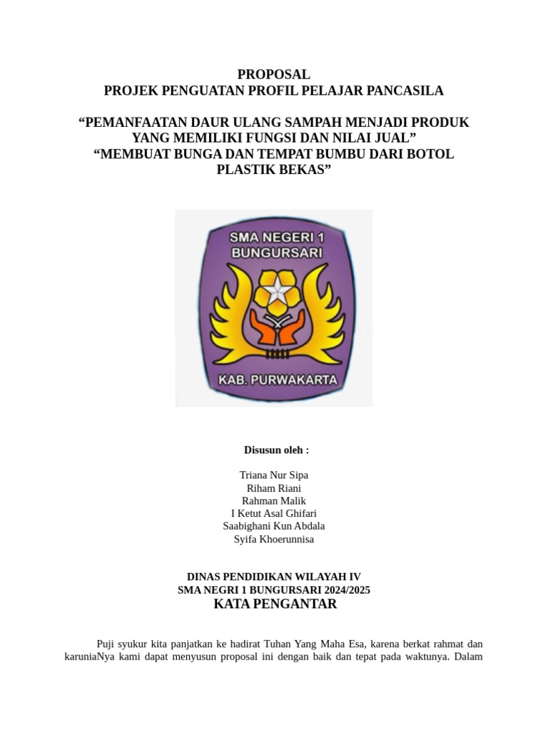 Proposal p5 Kel4 | PDF