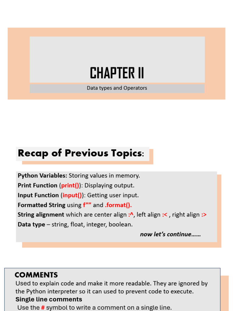 Python Data Types and Operators Guide | PDF | Boolean Data Type | Data Type