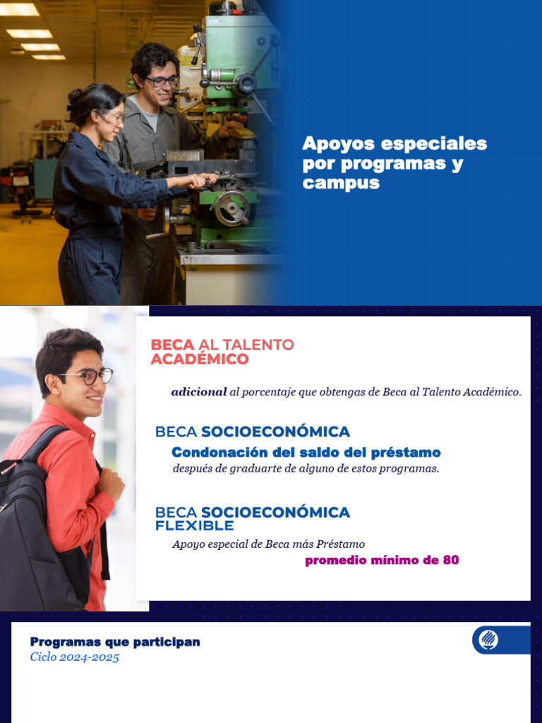Apoyos especiales por programas y campus | PDF