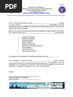 Philippine Registry Form For PWD | PDF | Disability