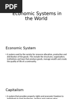 Comparative Economic Systems | PDF | Capitalism | Socialism