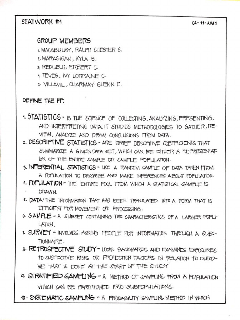 EDA - DEFINITION OF TERMS | PDF