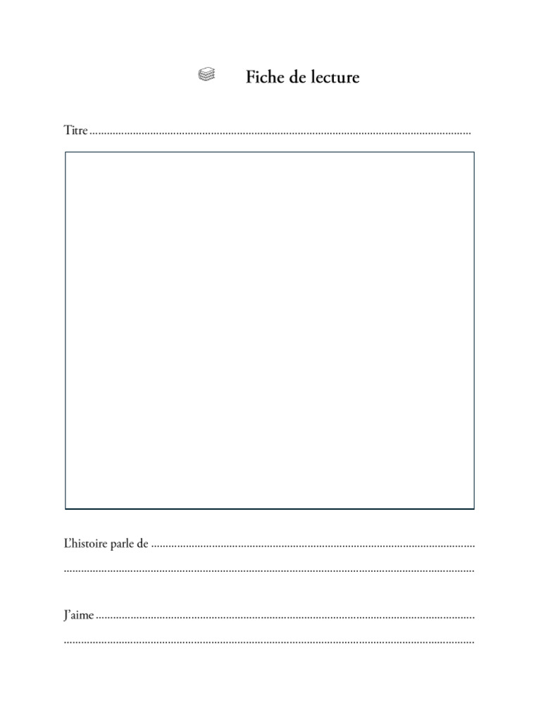 Fiche de Lecture | PDF