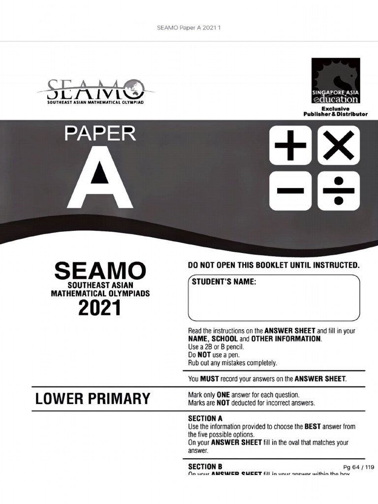SEAMO PaperA 2021 | PDF