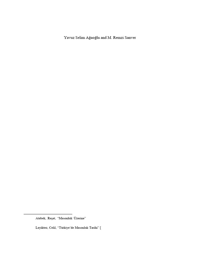 Turkish Freemasonry's Evolution | PDF | Freemasonry | Masonic Lodge